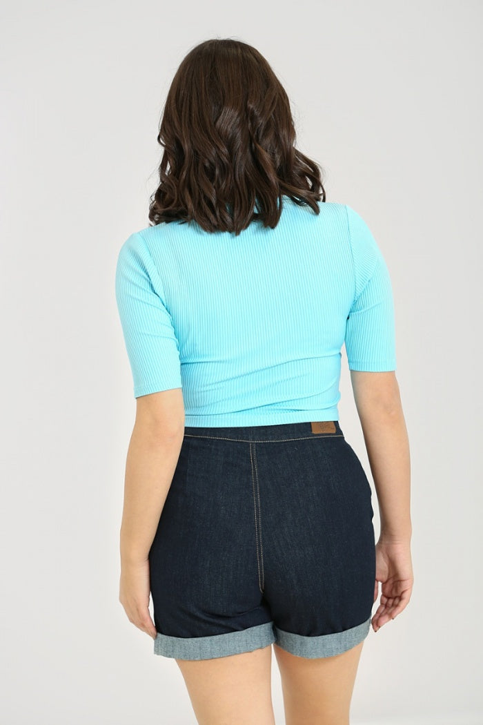 Jennifer Top in Blue – Vivacious Vixen Apparel